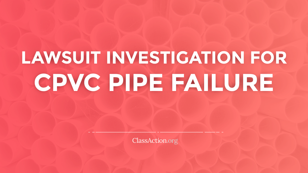 CPVC Pipe Failure