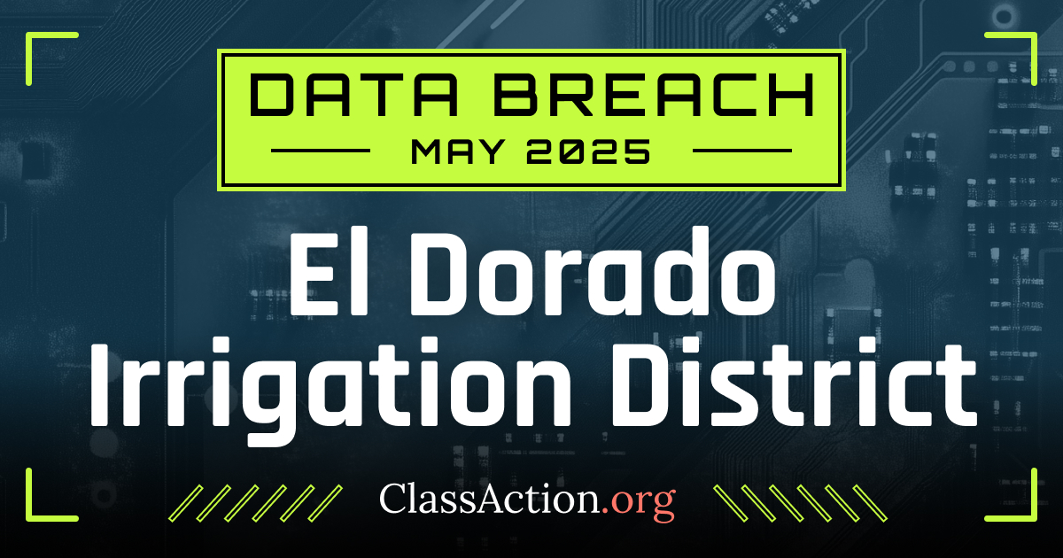 El Dorado Irrigation District Data Breach Lawsuit Investigation