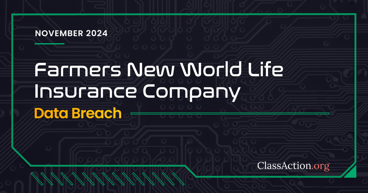 Farmers New World Life Insurance Company Data Breach Lawsuit