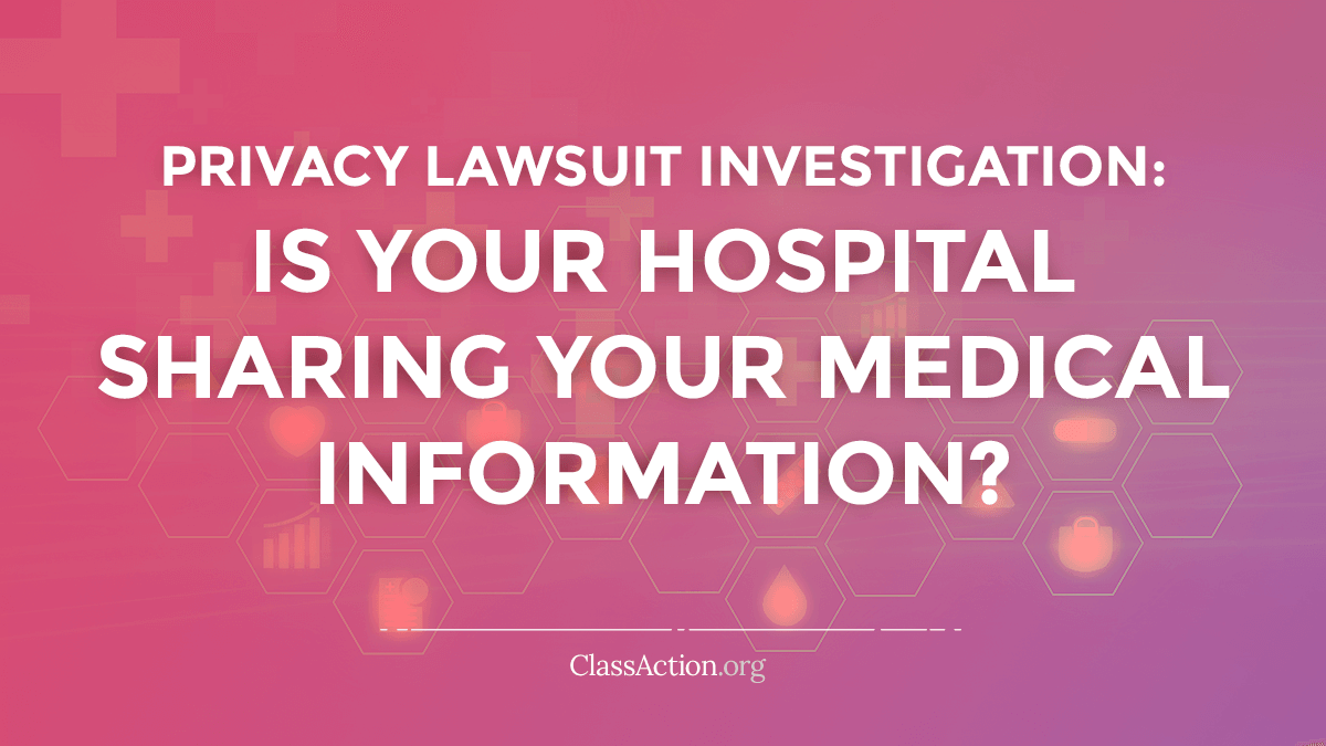 Hospital Website Privacy Lawsuits | Medical Tracking
