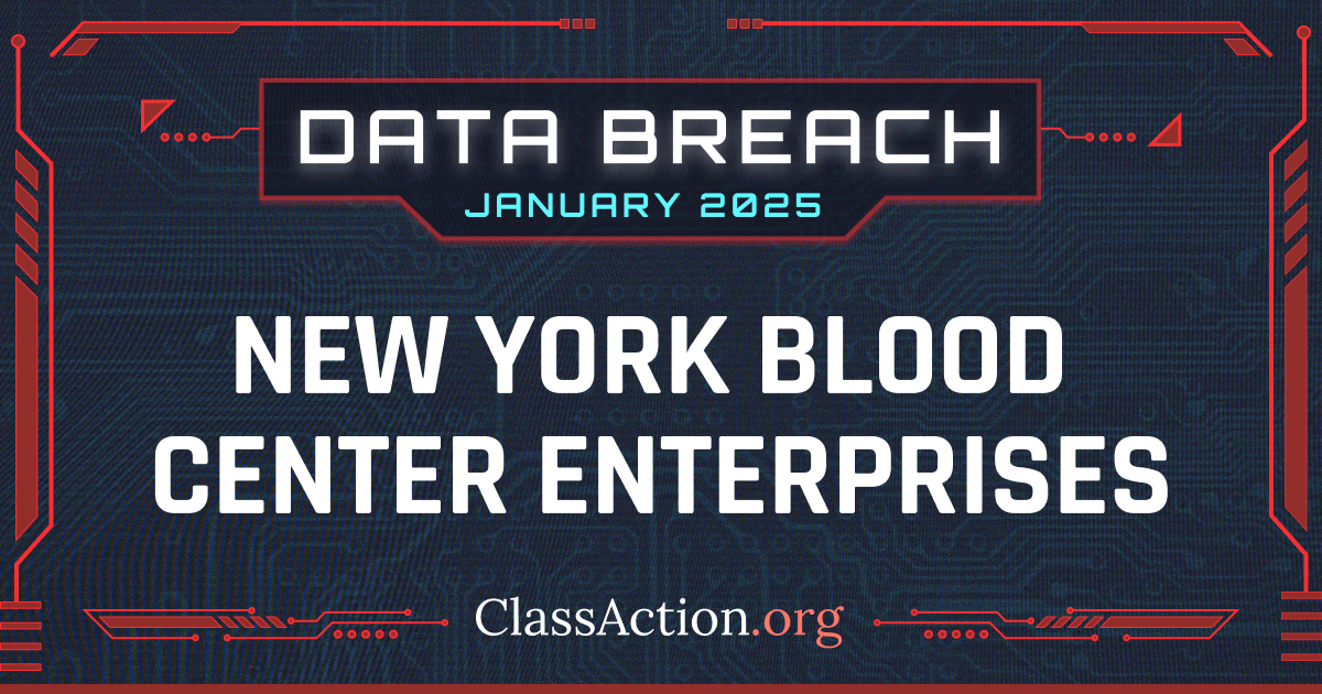 New York Blood Center Enterprises Data Breach Lawsuit Investigation