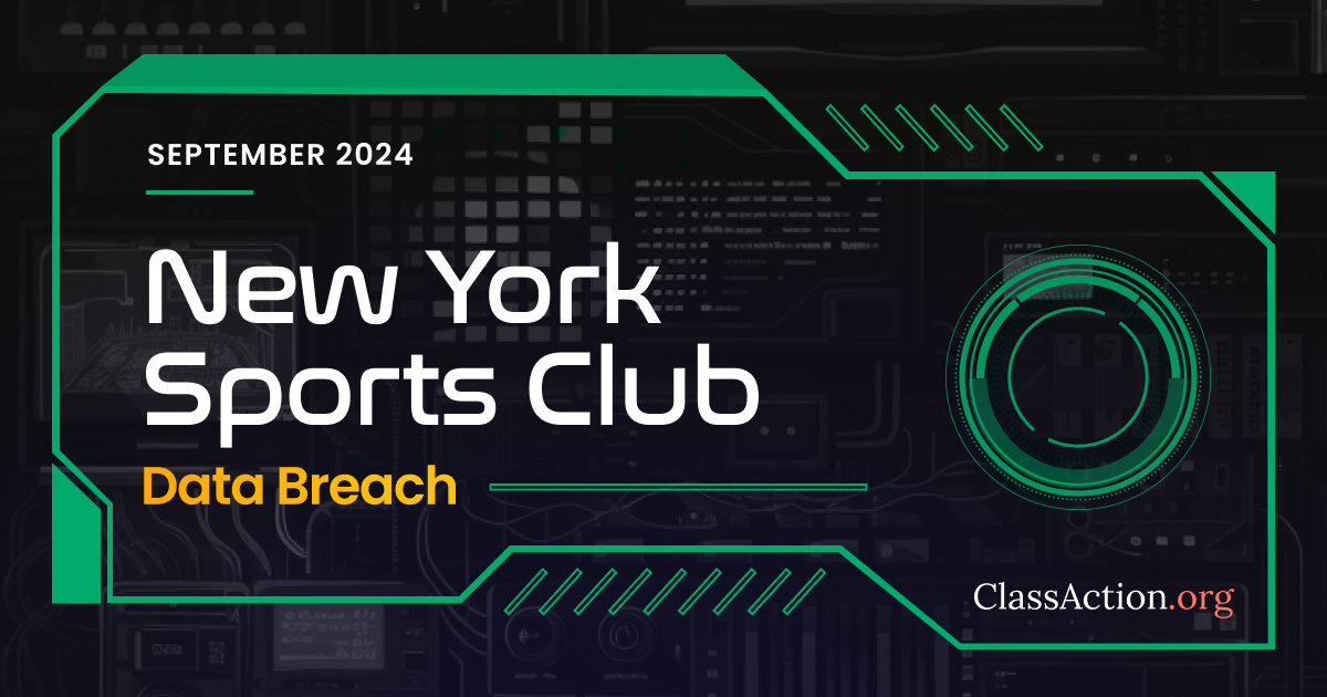 New York Sports Club Data Breach Lawsuit | ClassAction.org
