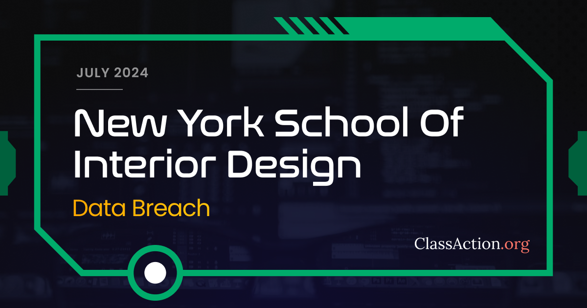 New York School of Interior Design Data Breach Lawsuit | ClassAction.org