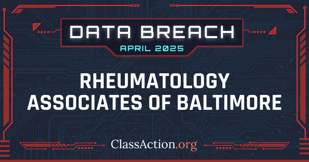 Rheumatology Associates of Baltimore, Endue Software Data Breach