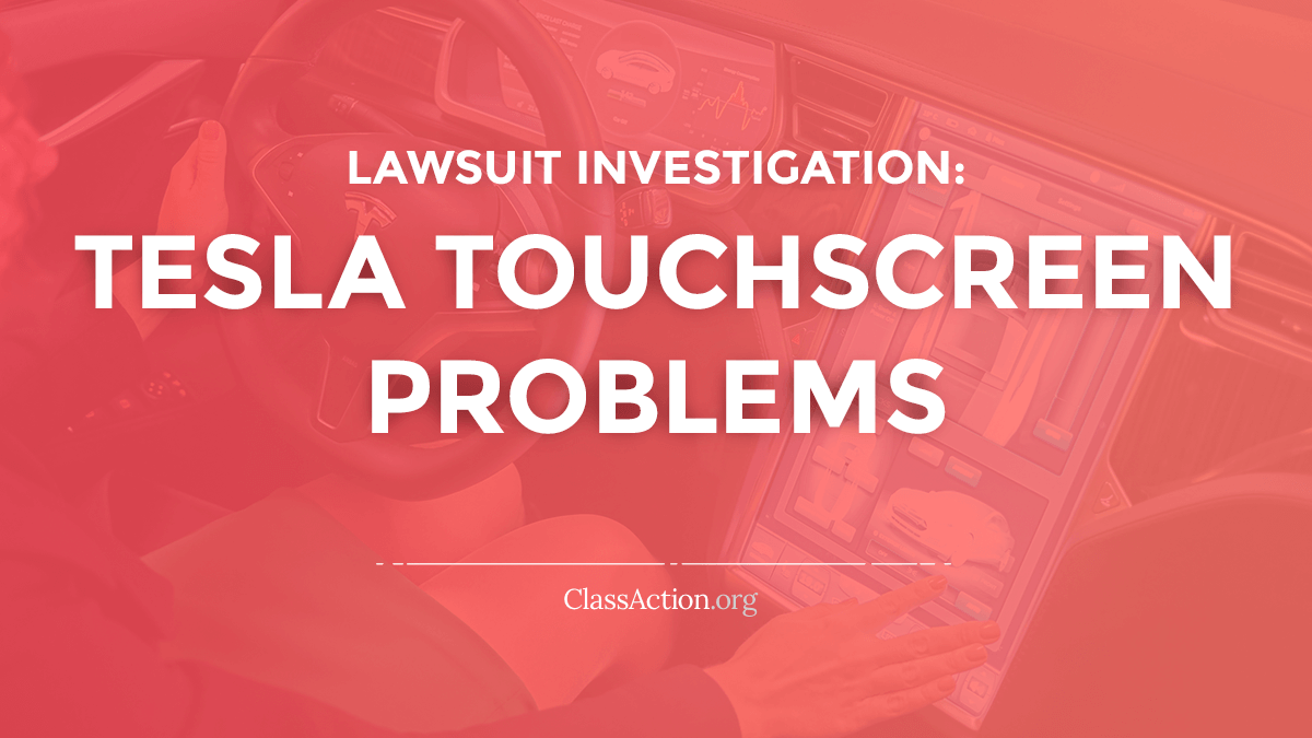Tesla Touchscreen Lawsuits Not Working Freezing Black