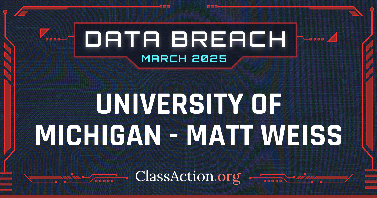 University of Michigan Data Breach Lawsuit | Ex-Football Coach Hacking
