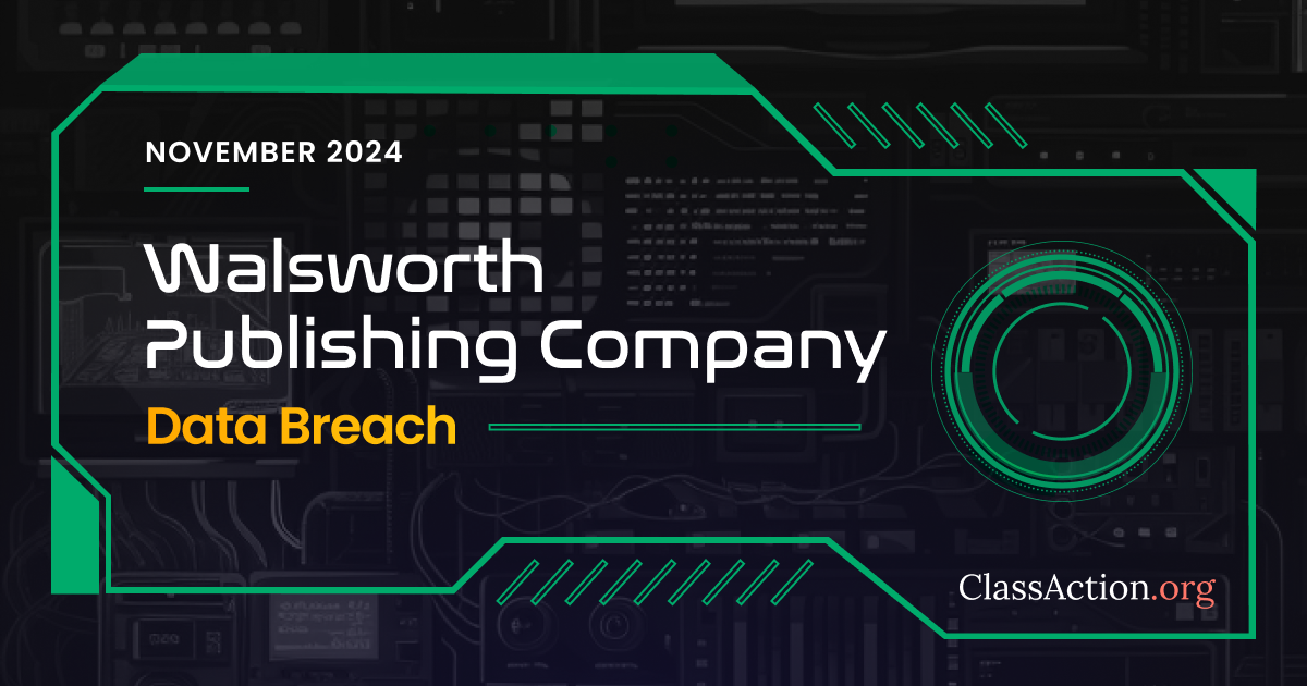 Walsworth Publishing Company Data Breach Lawsuit Investigation