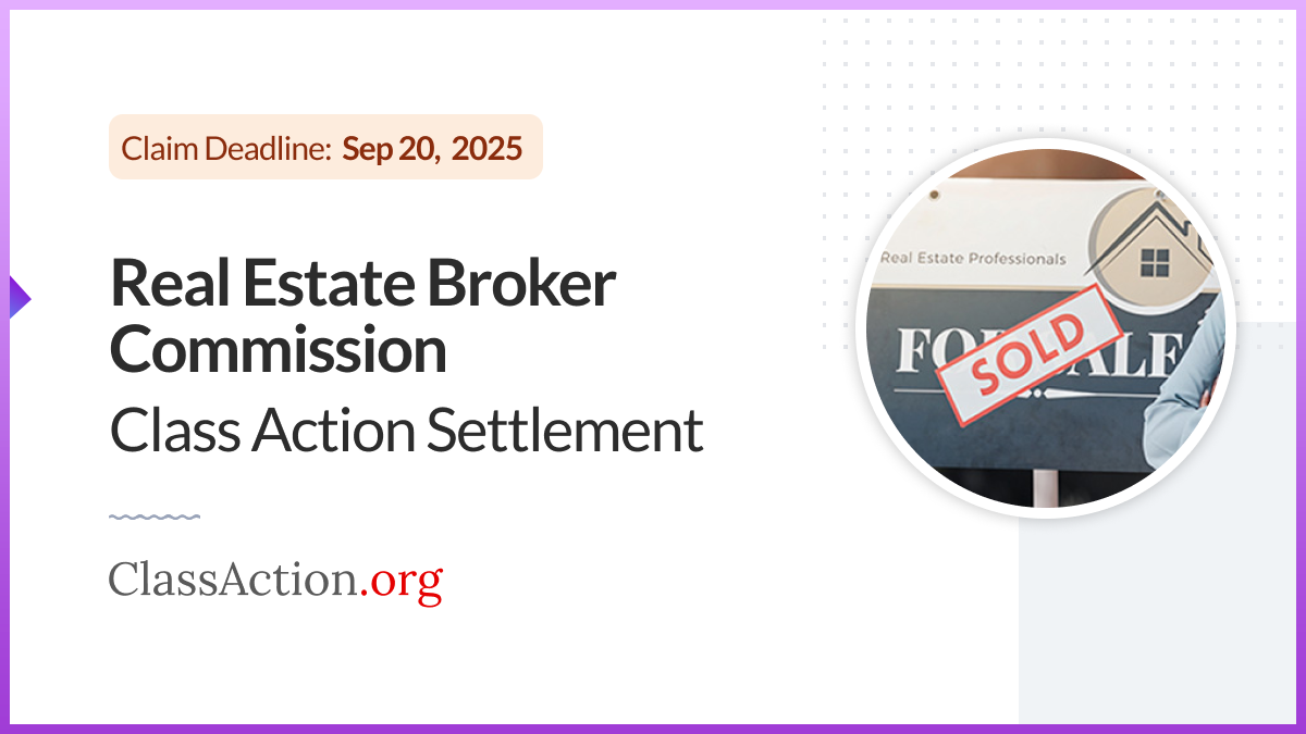 Real Estate Broker Commissions Settlement