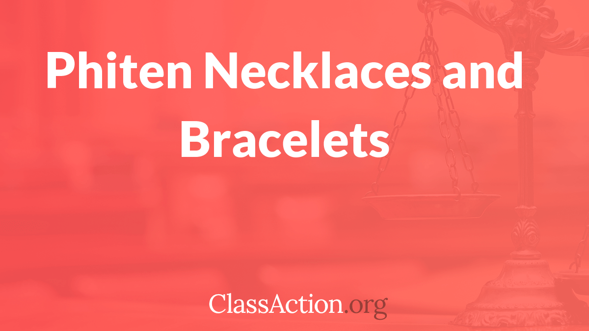 Phiten Class Action Lawsuit | Phiten Necklace Suit